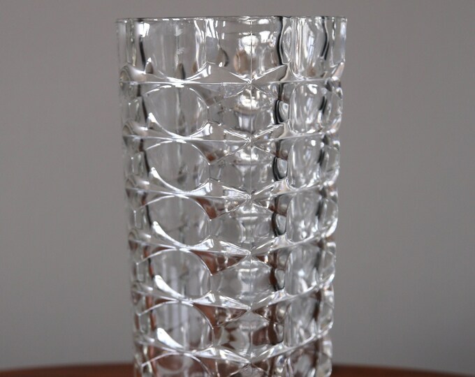 Vintage Luminarc Windsor Large Glass Vase French 1970s JG Durand Design ...