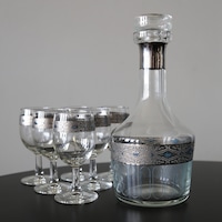 Georges Briard Barware Bird in Cage Suburban Glasses Set of 6 ~ Mid ...