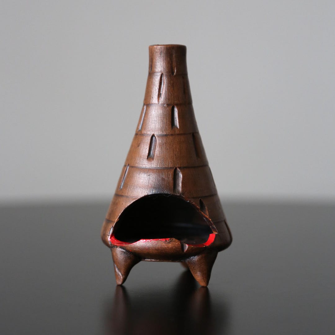 Vintage Chimney Ashtray Mid Century Ceramic Tiki Ash Tray Chiminea ...
