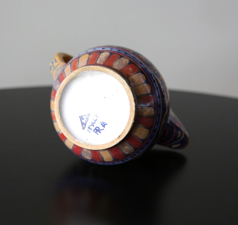 1920s Rubboli Renaissance Revival Luster Majolica Pitcher Gualdo Tadino ...