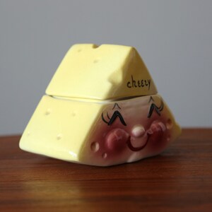 Vintage Cheesy Condiment Jar With Lid Deforest of California Cheezy Mid ...