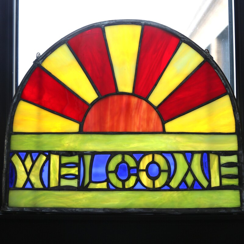 Stained Glass Sign - Etsy