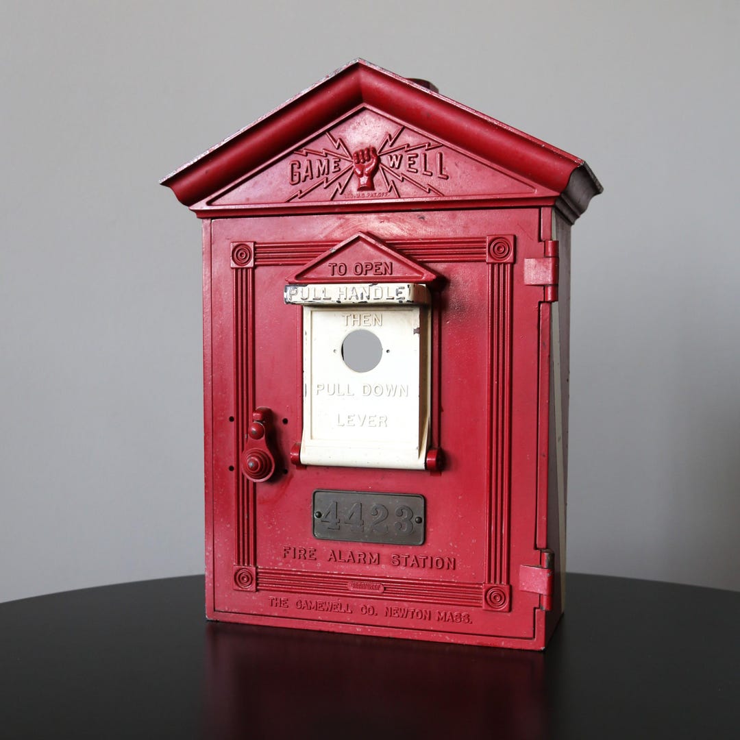 Antique Gamewell Fire Alarm Box Vintage Cast Iron Emergency Call Box - Etsy