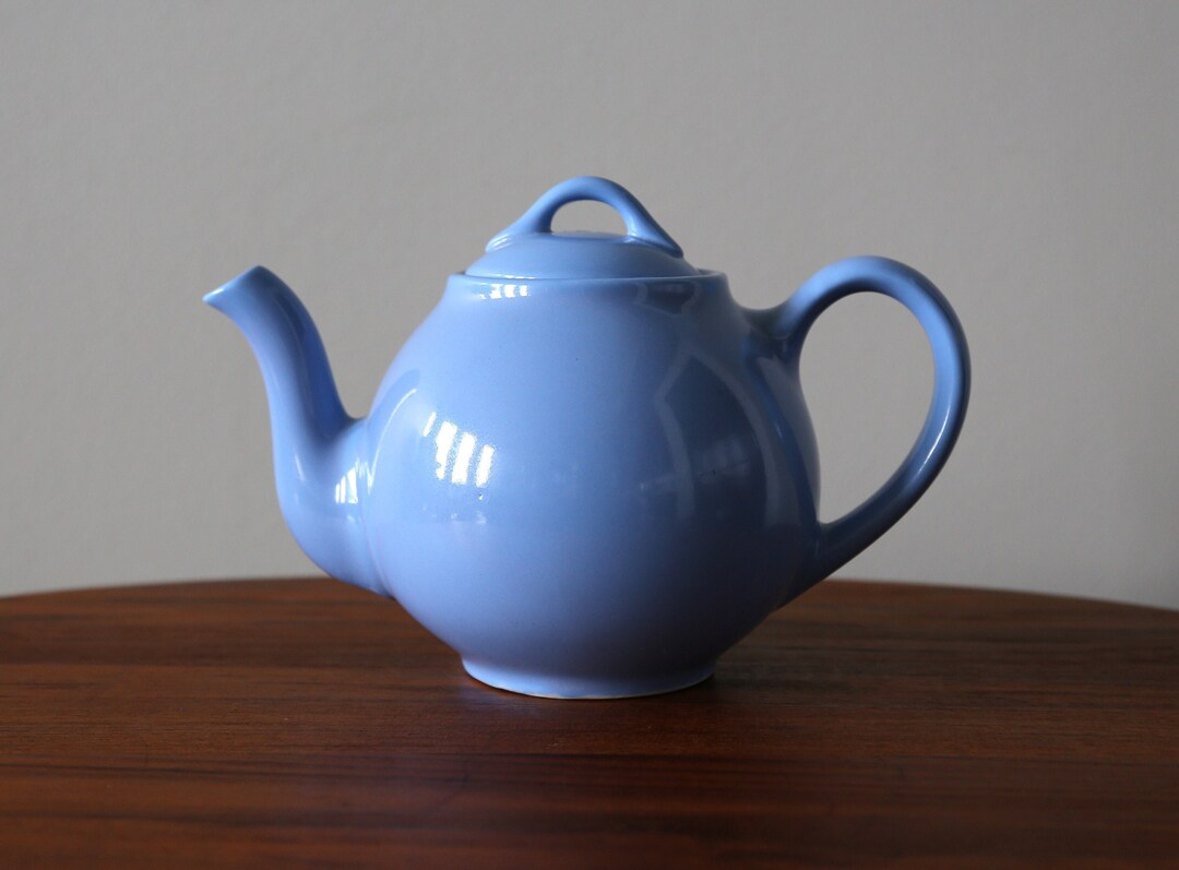Lipton Blue Teapot Hall Pottery Vintage Advertising Art Deco Kitchen Ware - Etsy
