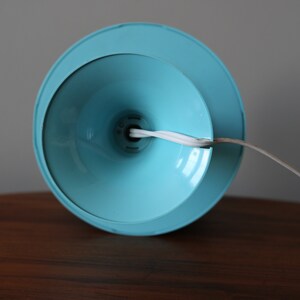 Vintage Space Age Intertek Plastic Table Lamp Robin's Egg Blue Mid ...
