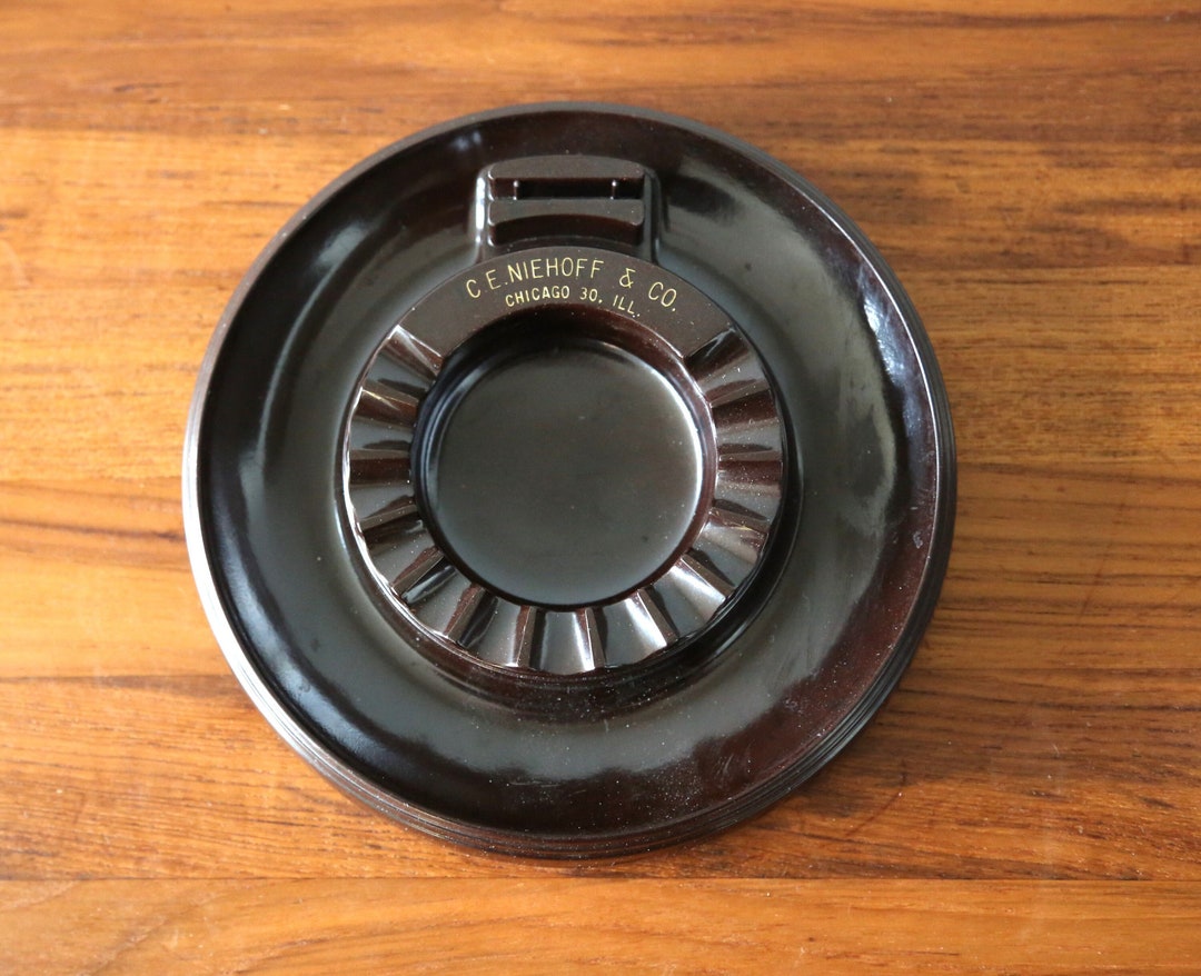 Vintage Bakelite Ashtray: CE Niehoff Advertising, Mid Century ...