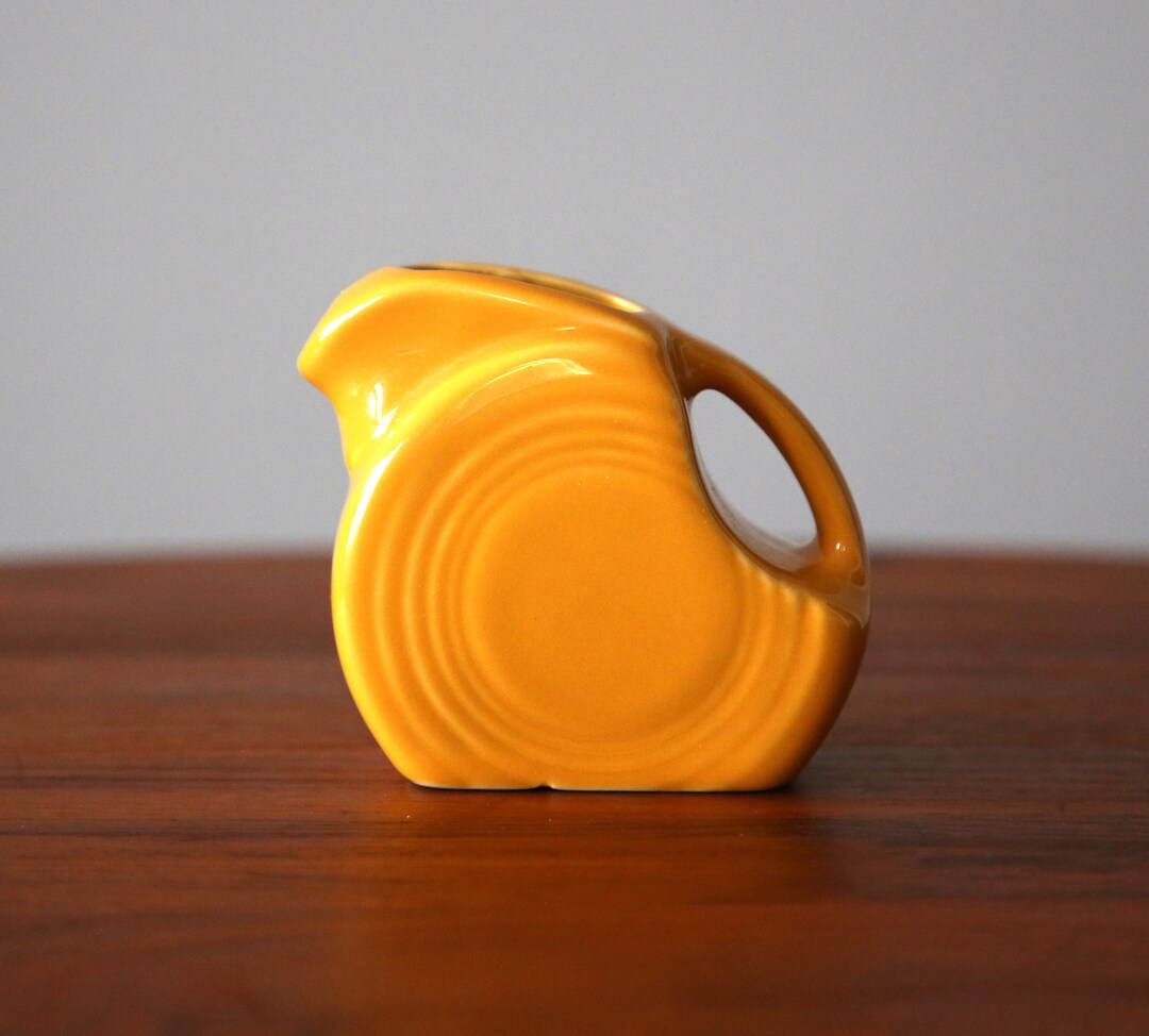 Fiesta Ware Mini Disc Pitcher Vintage Homer Laughlin Daffodil /yellow ...