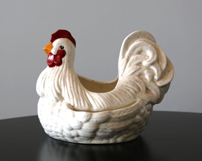 Vintage Chicken / Hen Planter Arnel's Ceramics 1970s Farmhouse Country ...