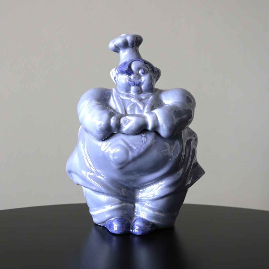 Red Wing Chef Pierre Cookie Jar 1940s Double Stamped Mid Century ...