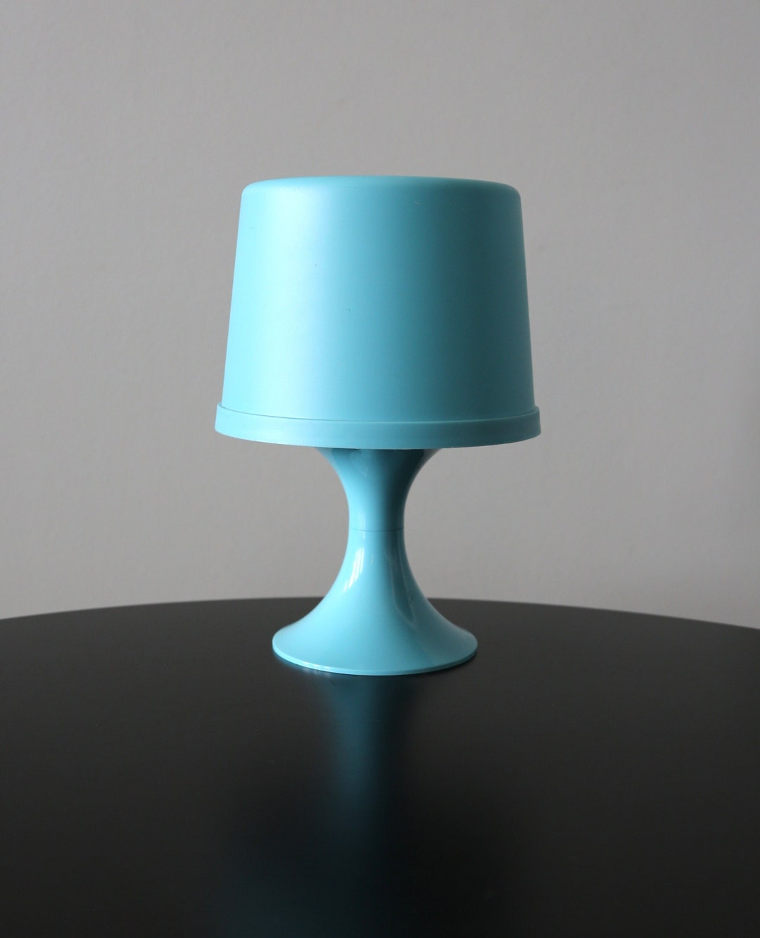 Vintage Space Age Intertek Plastic Table Lamp Robin's Egg Blue Mid ...
