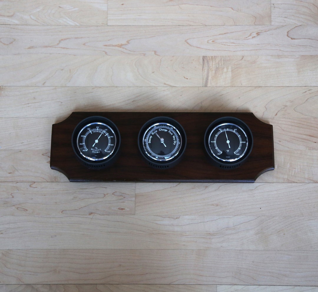 West Germany Weather Station 1970s/80s Fahrenheit Thermometer Barometer ...