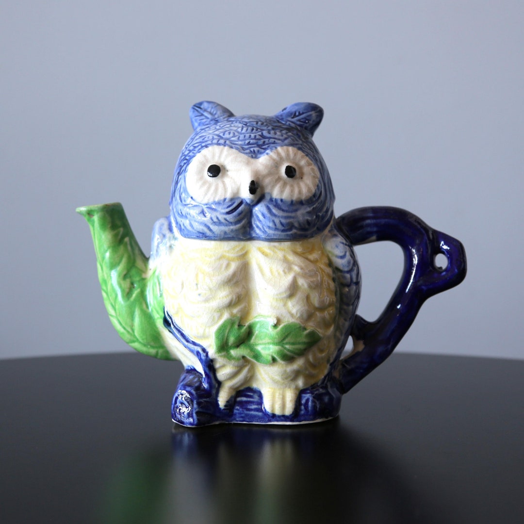 Vintage Owl Teapot Mid Century Ceramic Anthropomorphic Tea Pot - Etsy