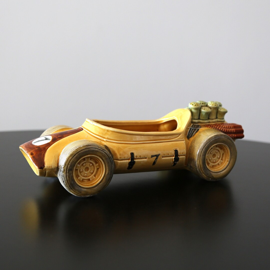 Vintage Hot Rod Ceramic Planter 1960s Racing Car Pot Relpo 6977 - Etsy