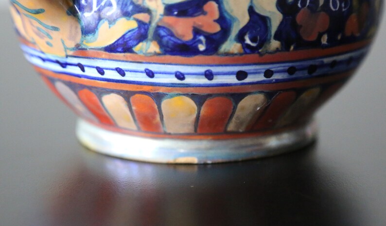 1920s Rubboli Renaissance Revival Luster Majolica Pitcher Gualdo Tadino ...