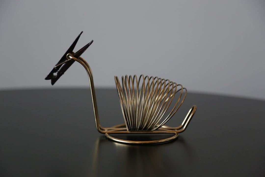 Vermont Plastic Wire Letter Holder Spring Horse Gold Tone 7"w Vintage ...