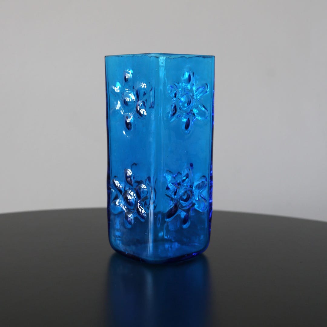 1960s Blenko Glass Daisy Vase Wayne Husted Design 6115 Medium Handblown ...