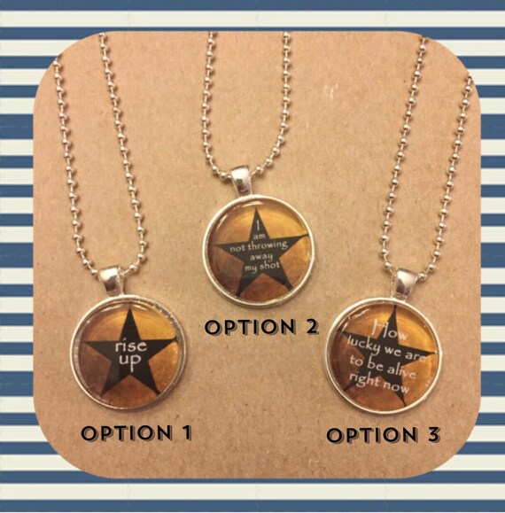 Hamilton-inspired Quote Necklaces Theater Lovers Will Love - Etsy