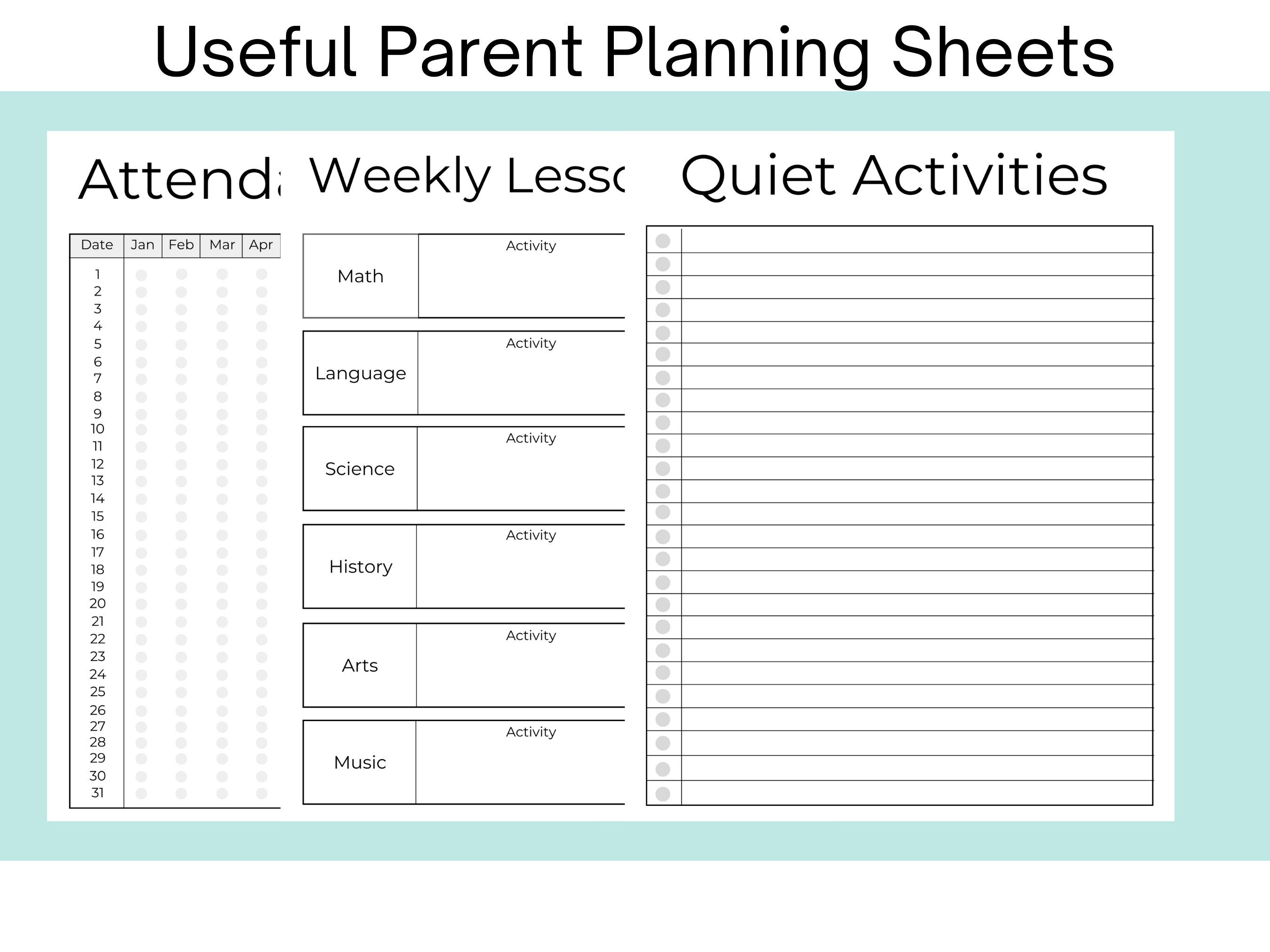 Printable Homeschool Planner Bundle With Multiple Covers to Choose From ...