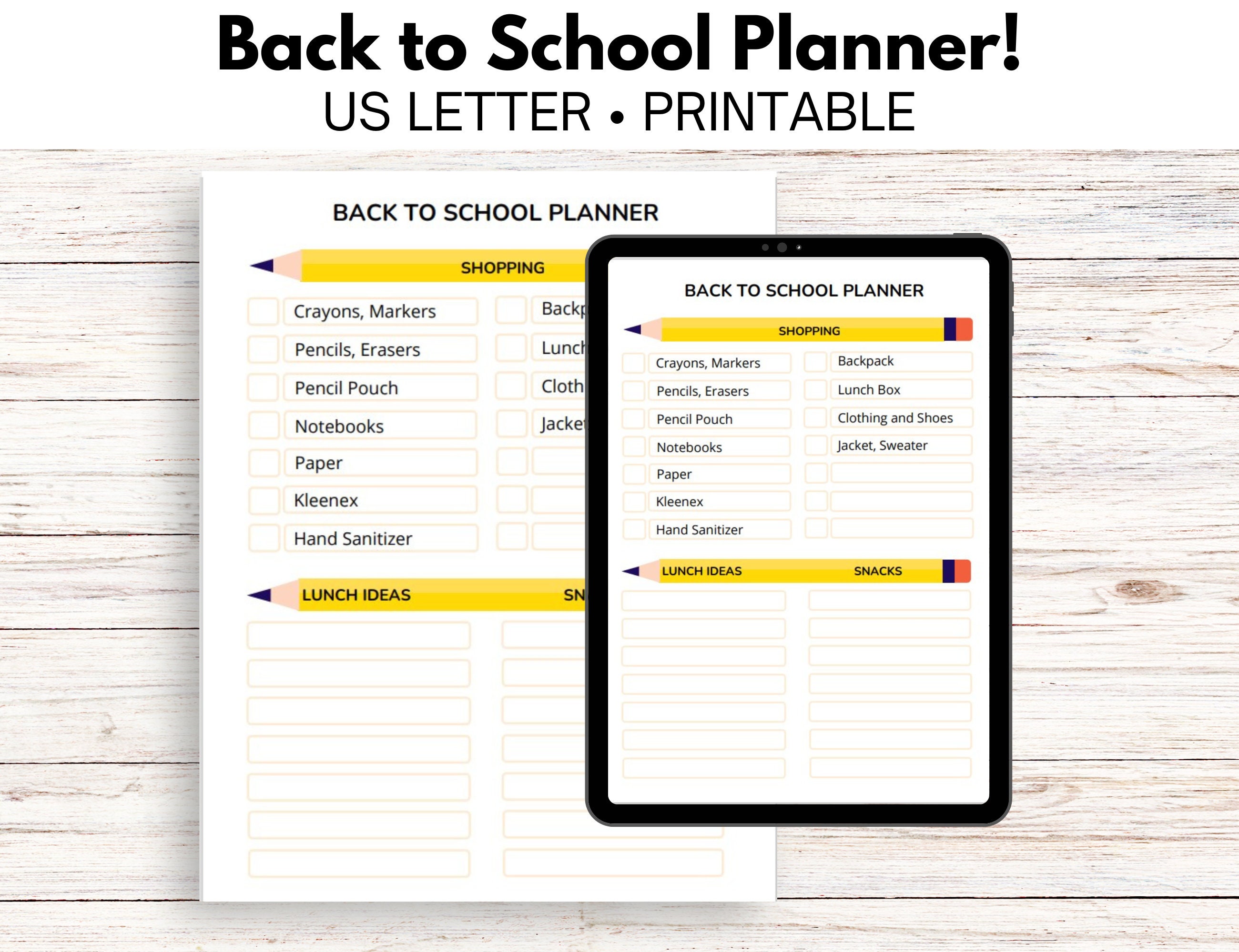 Back to School Planner - Etsy