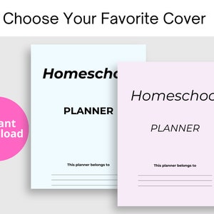 Printable Homeschool Planner Bundle With Multiple Covers to Choose From ...