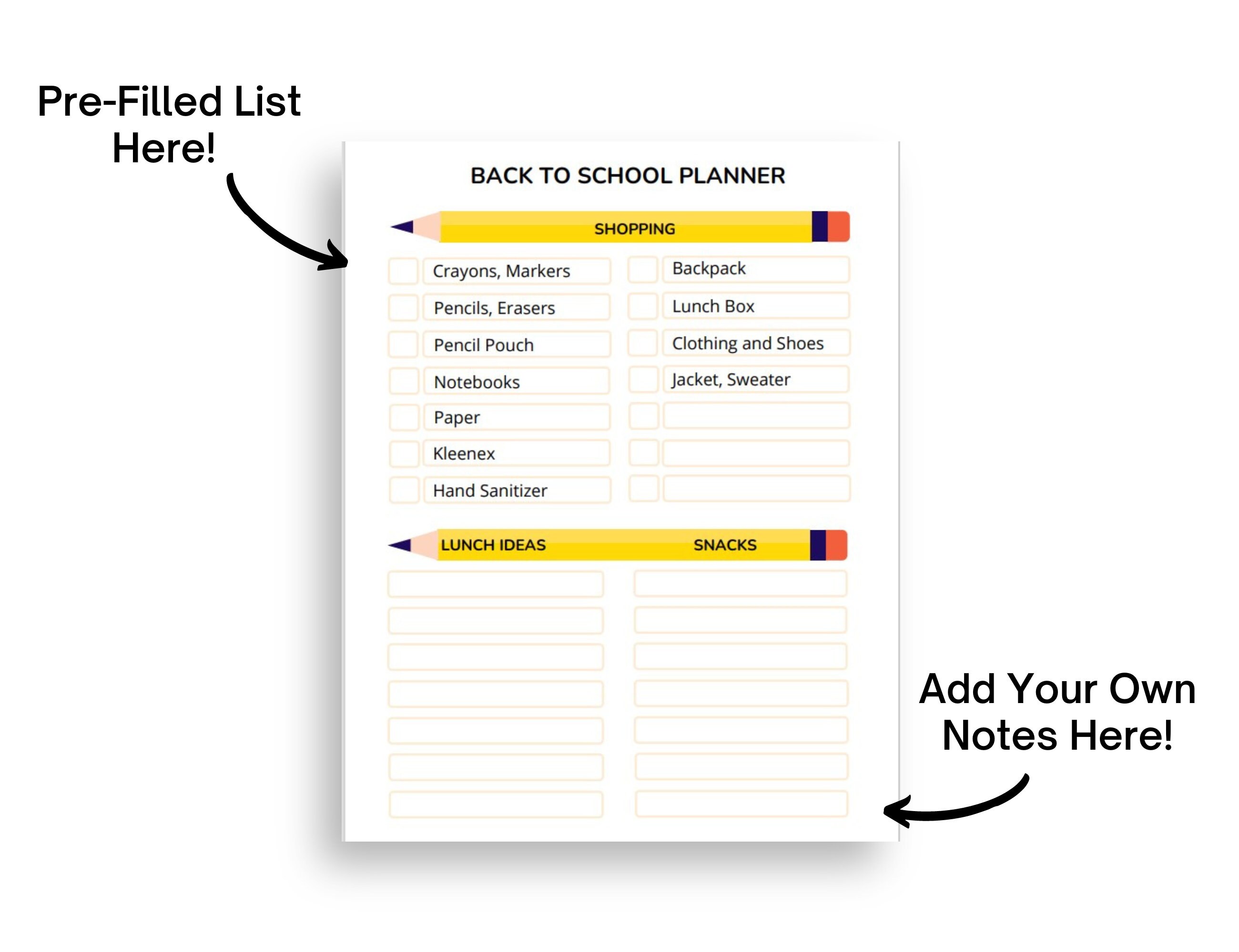Back to School Planner - Etsy