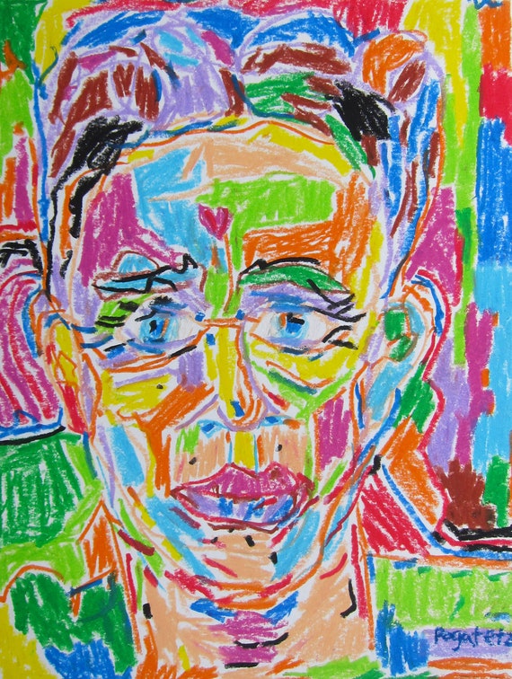 Colorful Self Portraits Pastels