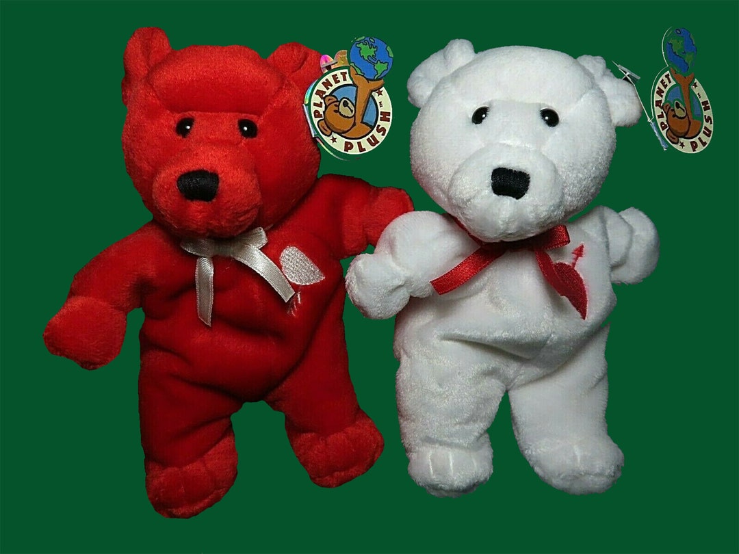 Val and Tyne, Two 7" Plush Little Valentine's Day Bears, Designed by ...