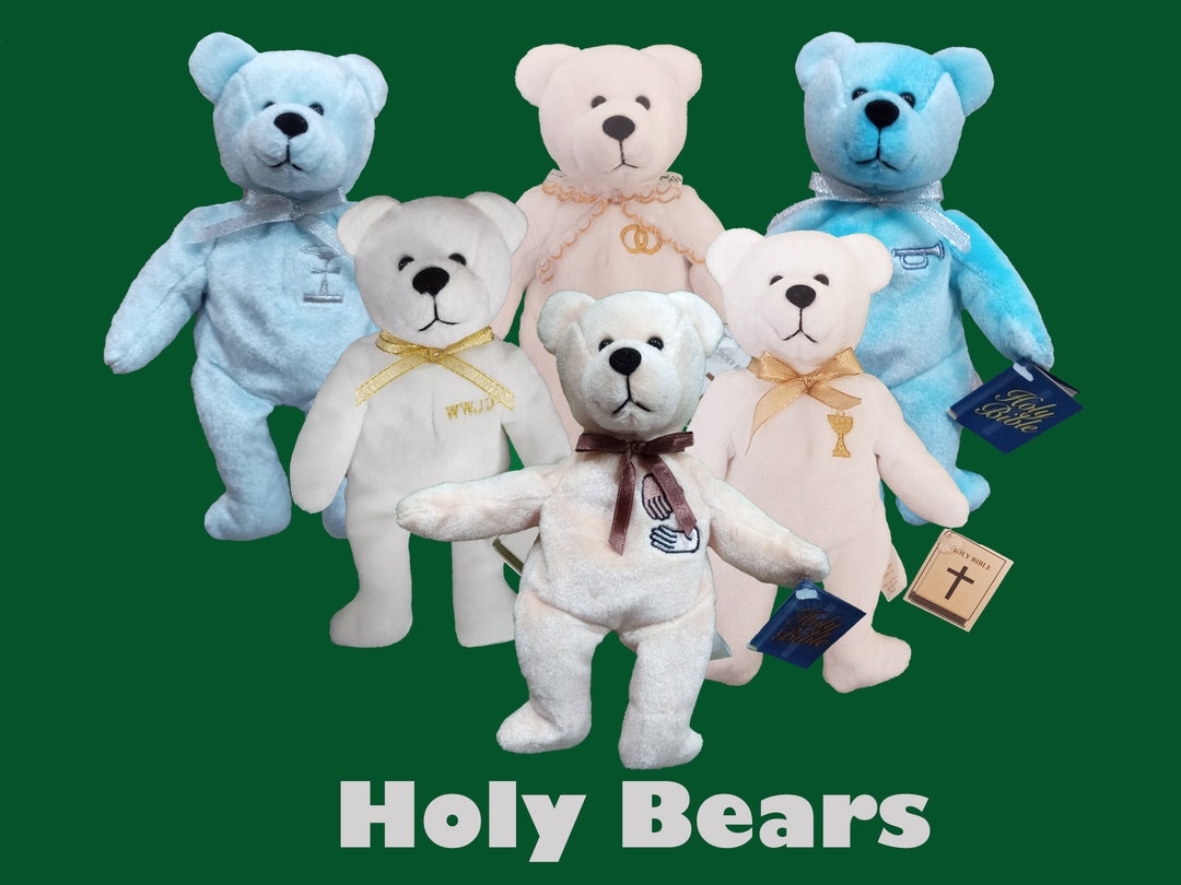 Your Choice of Vintage Holy Bears Wwjdk, Communion, Baptism, Marriage - Etsy