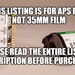 APS Film Processing and Printing-- Send Us Your Film and Get Negatives ...