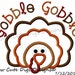 Gobble Gobble Thanksgiving Turkey Applique - Etsy