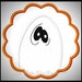 Cute Halloween Ghost Inside a Scallop Shaped Appliqued Circle - Etsy