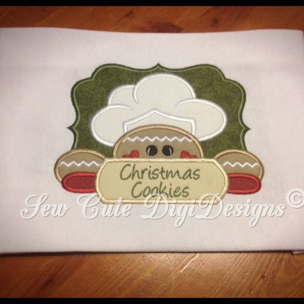 Gingerbread Applique - Etsy