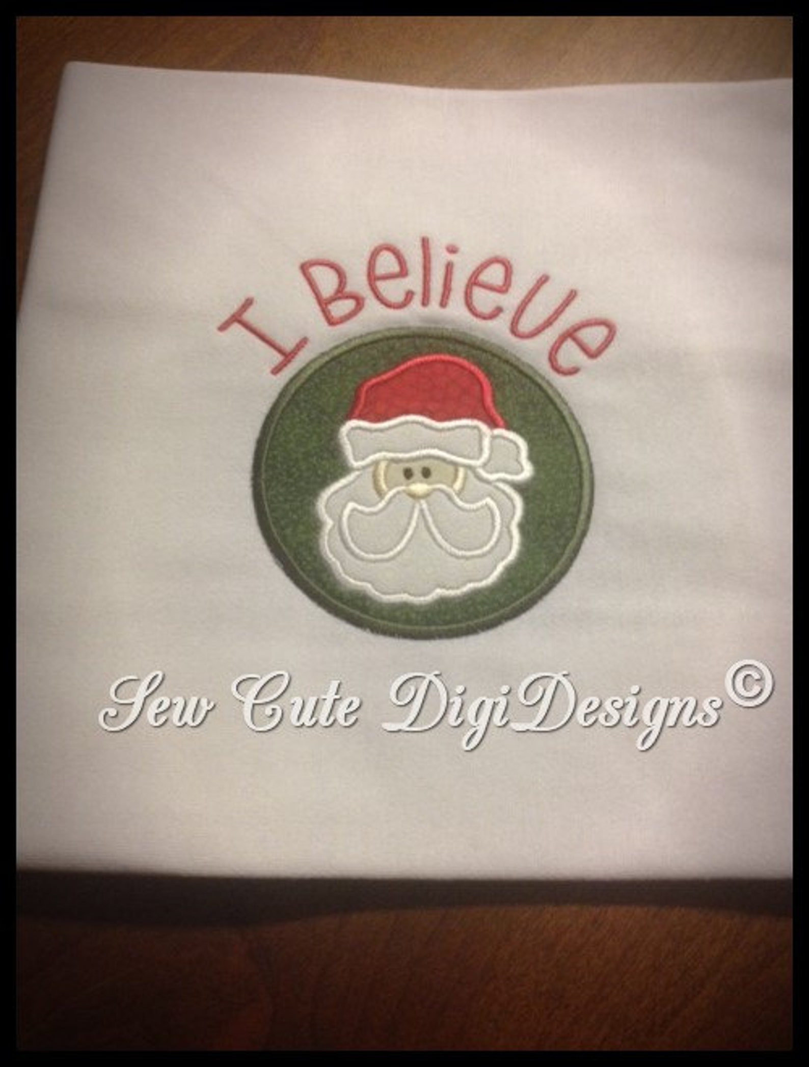 Christmas Santa Claus Applique Holiday Package Instant - Etsy