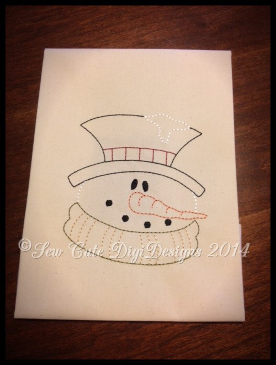 Primitive Redwork Snowman Machine Embroidery Design Instant Download - Etsy