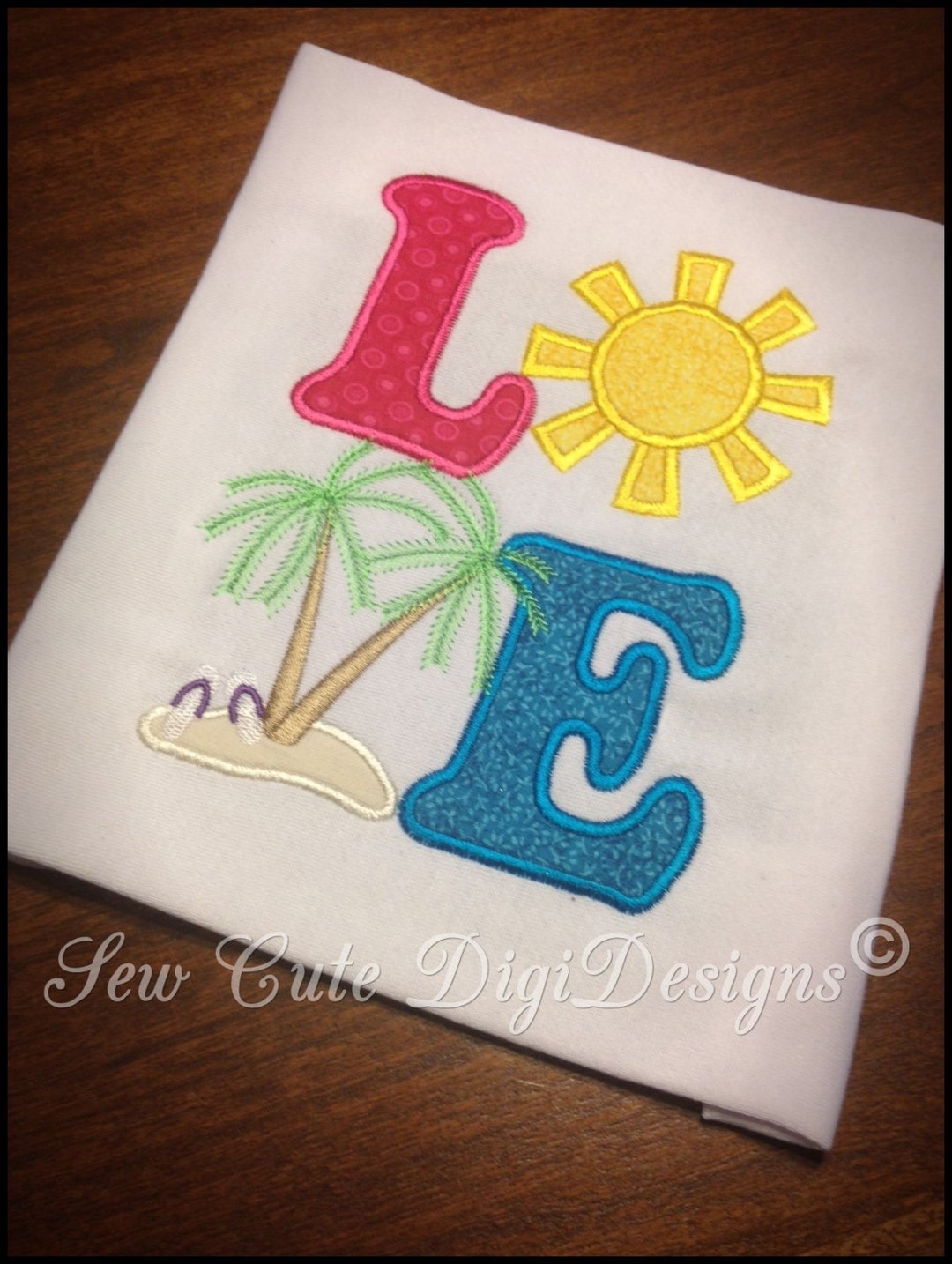 Love Beach Applique - Etsy