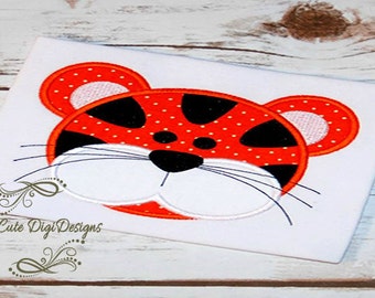 Tiger Girl Applique Design Baby Tiger Applique Embroidery Design for ...