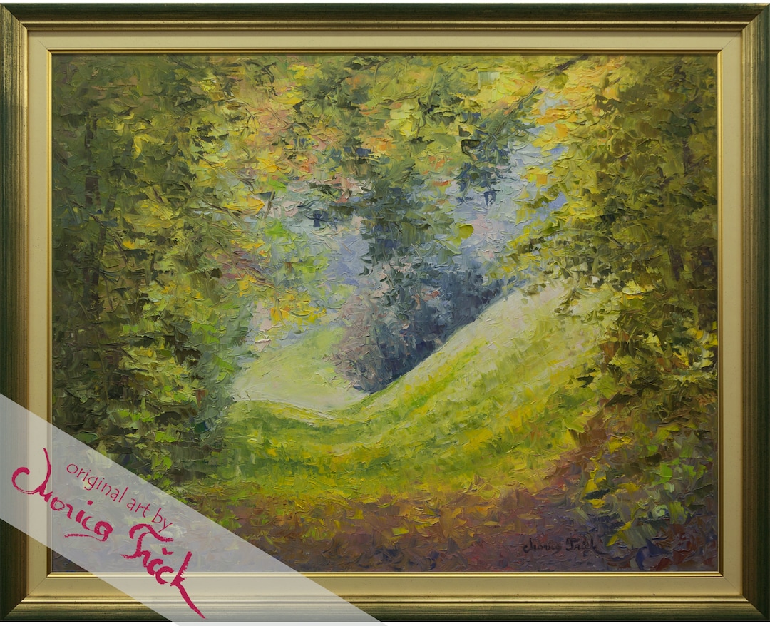 Forest Glade - Clearing - Passage - Forest Path - Sunlight Painting ...