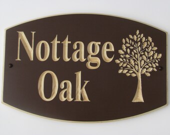 House Sign Oak Tree - Etsy