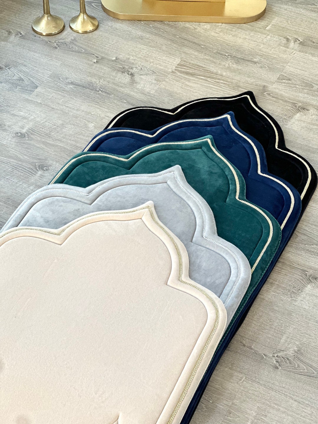 Luxury Floral Padded Non-slip Prayer Mat With Tote Bag - Etsy