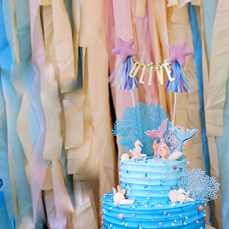 Mermaid Cake Topper - Etsy