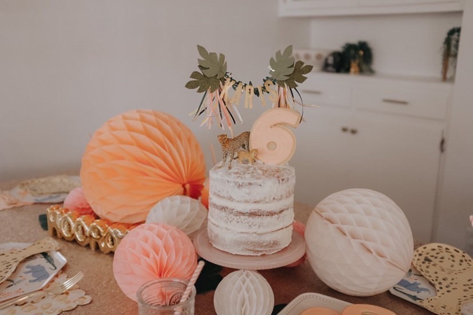 JUNGLE LEAVES Cake Topper // Customize Your Cake Topper With - Etsy