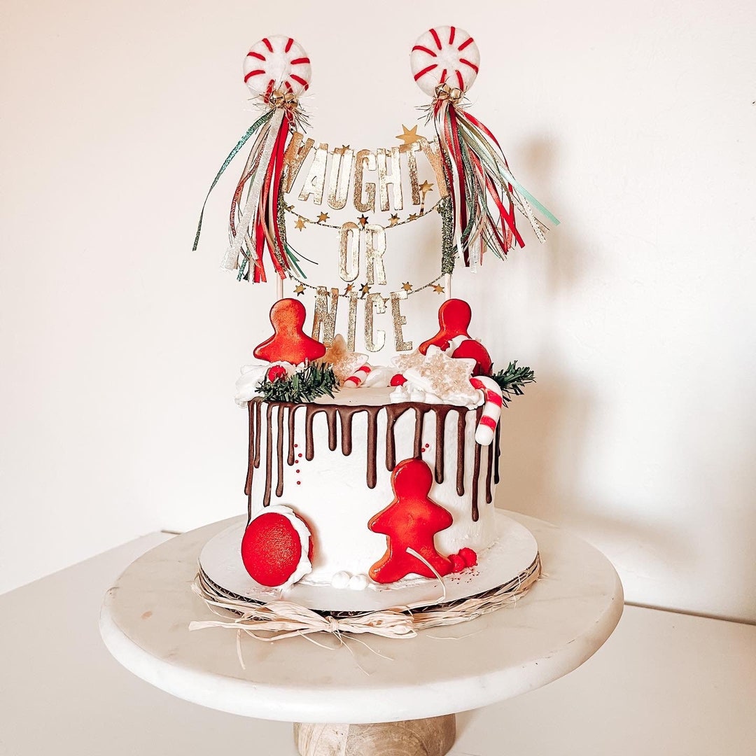 Peppermint Candy Cake Topper - Etsy