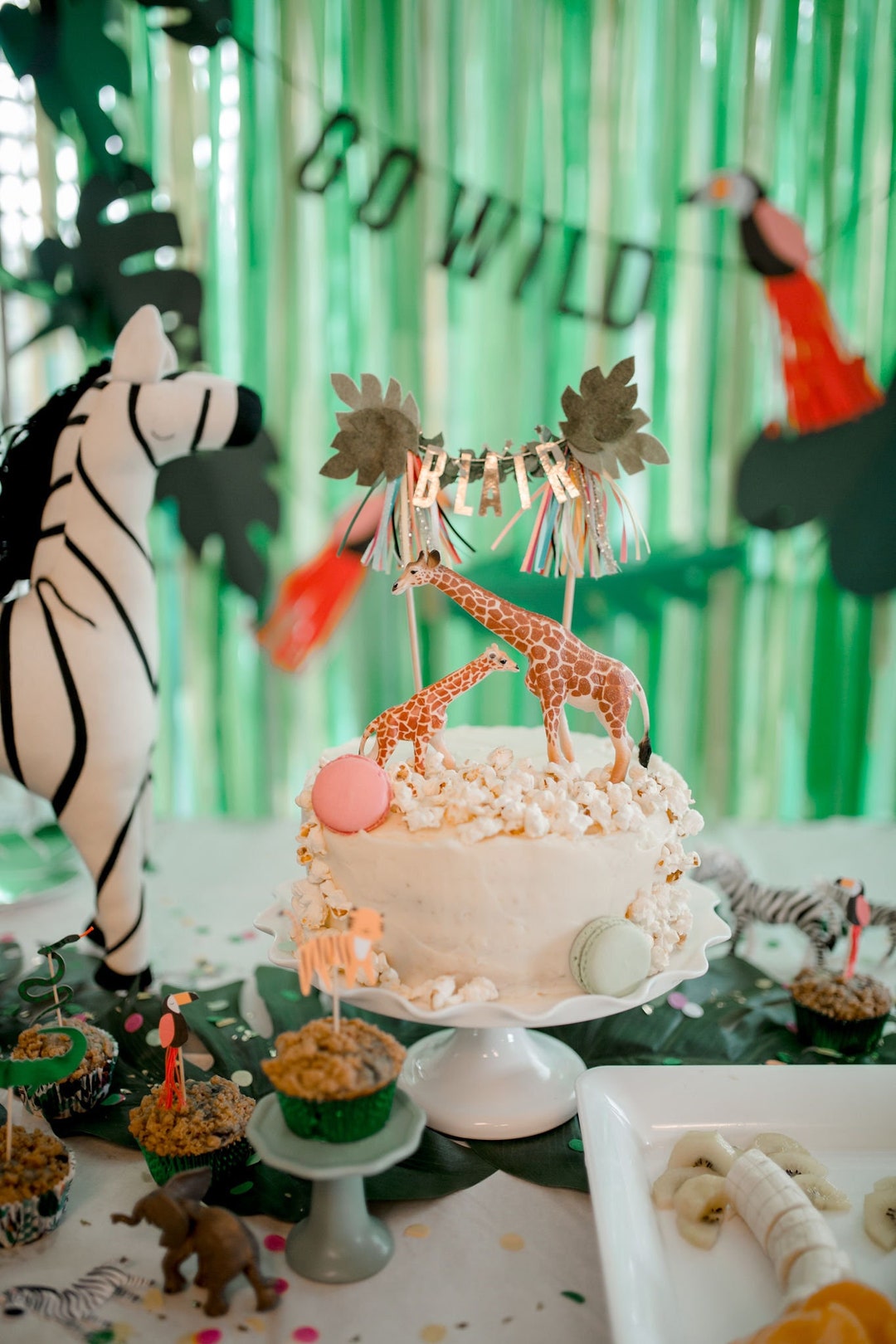 JUNGLE LEAVES Cake Topper // Customize Your Cake Topper With Your ...