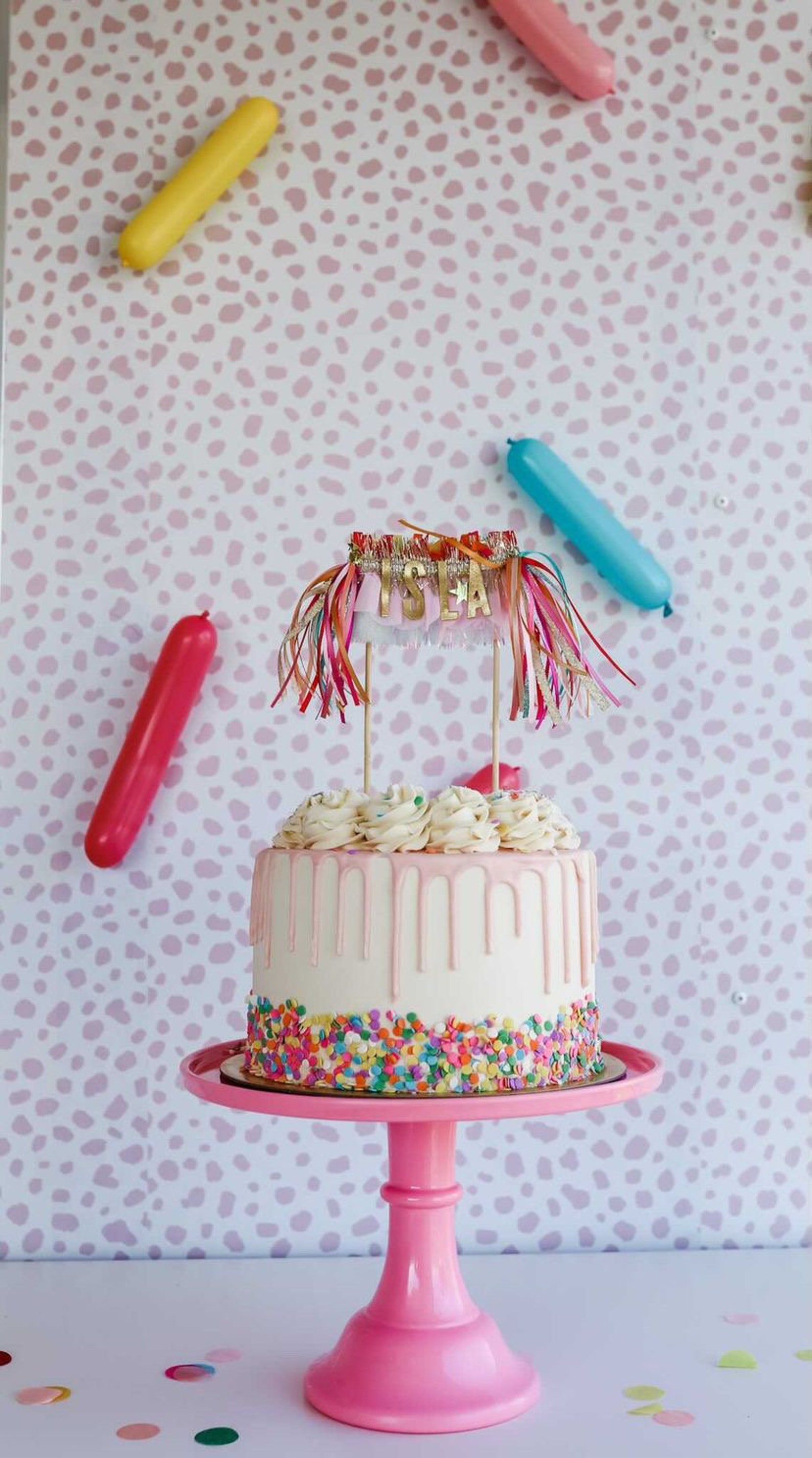 FRINGE CAKE TOPPER // Fancy Free Finery X House of Fete - Etsy
