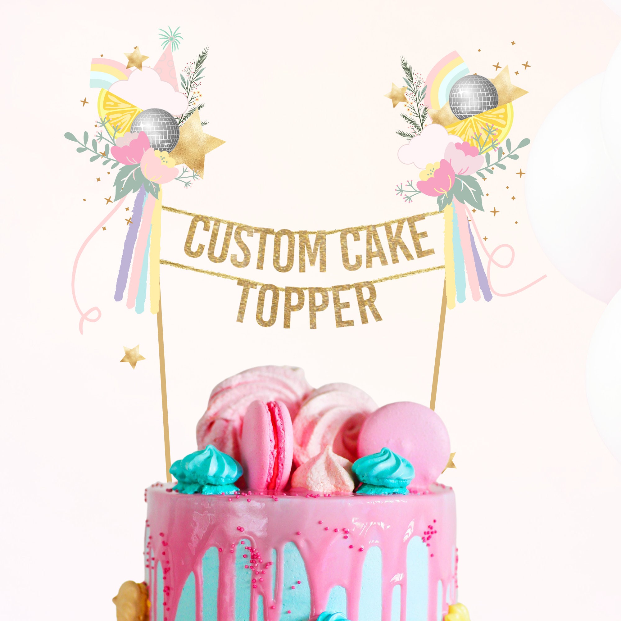 CUSTOM CAKE TOPPER // Design Your Own One-of-a-kind Cake | Etsy