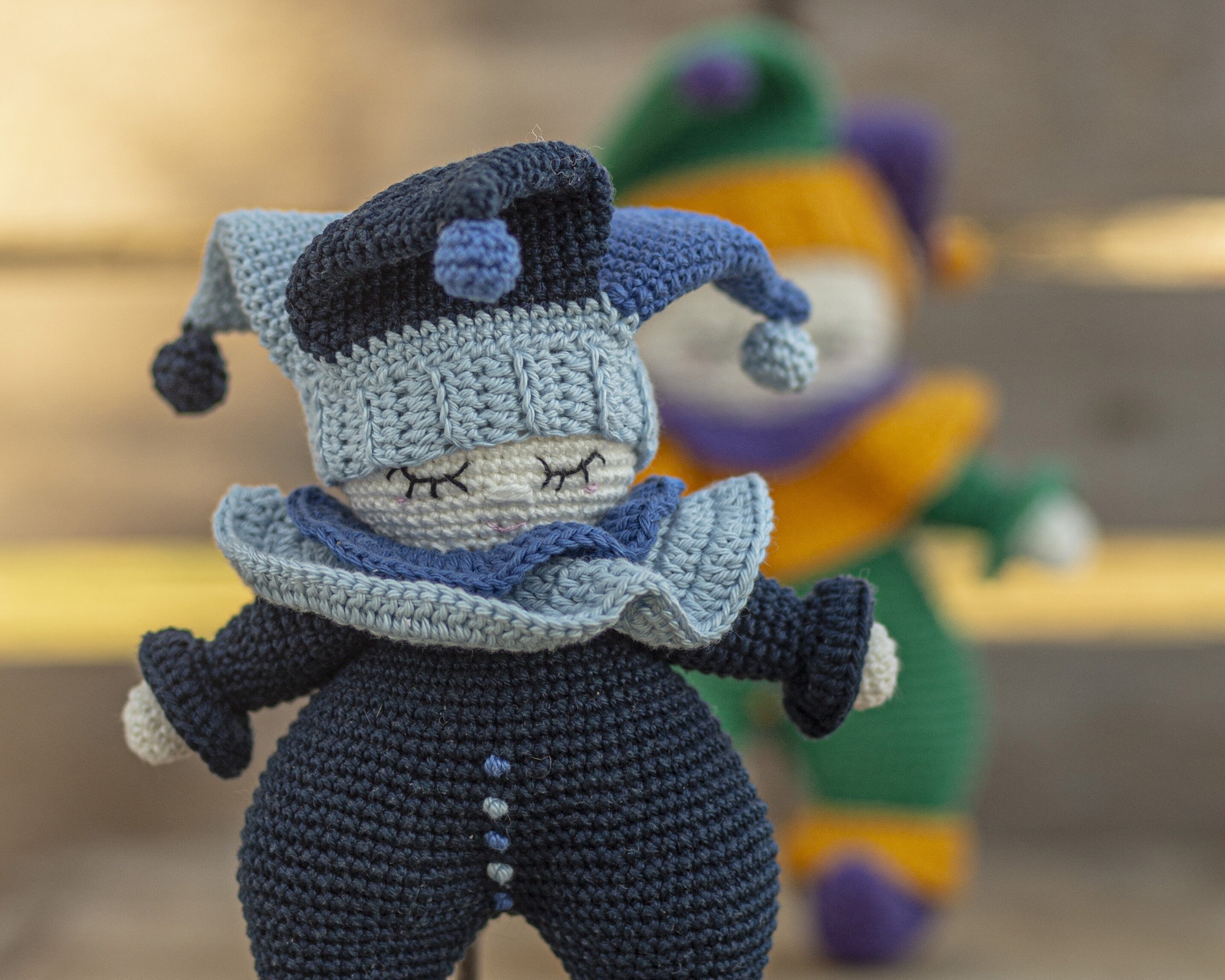 PDF PATTERN : Jester, the Porcelain Doll Amigurumi - a Carnival Crochet ...