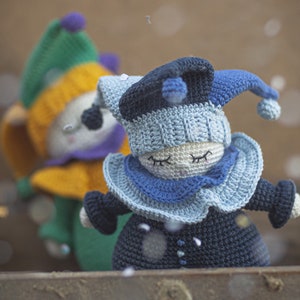 PDF PATTERN : Jester, the Porcelain Doll Amigurumi - a Carnival Crochet ...
