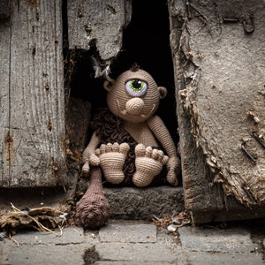PDF PATTERN : Axog, the Cyclops Amigurumi With His Club - Crochet Tutorial - Etsy