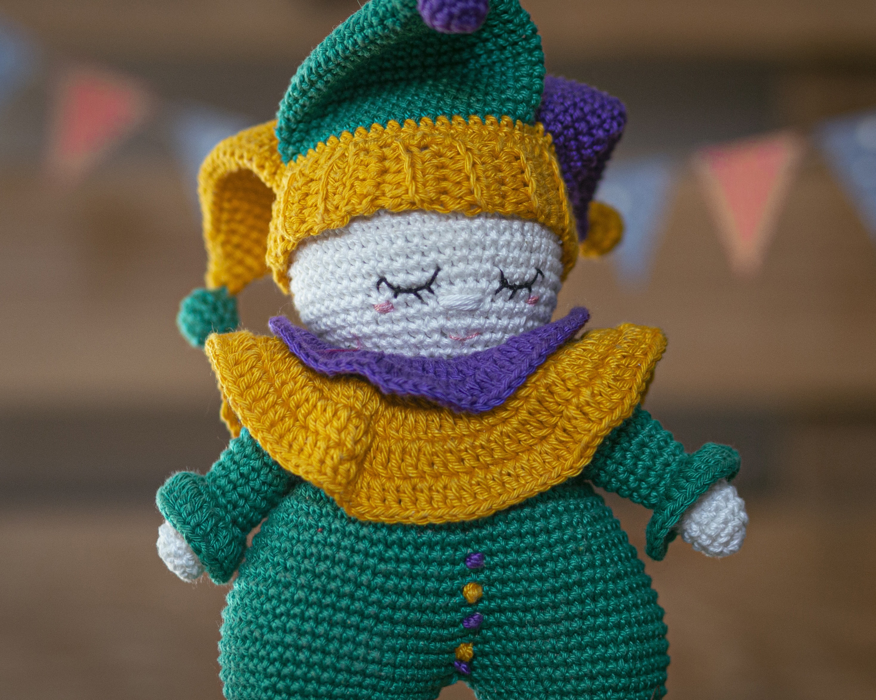 PDF PATTERN : Jester, the Porcelain Doll Amigurumi - a Carnival Crochet ...