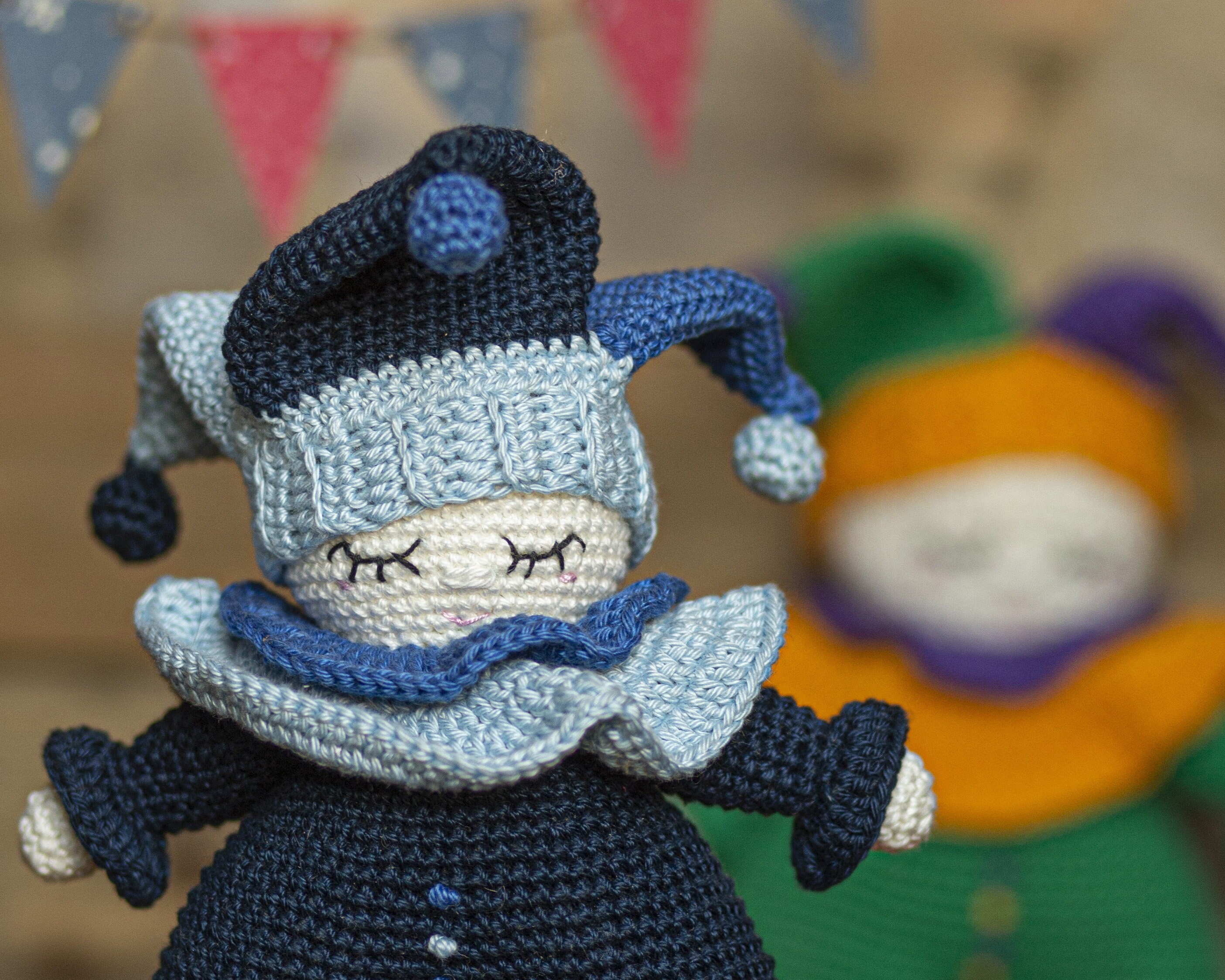 PDF PATTERN : Jester, the Porcelain Doll Amigurumi - a Carnival Crochet ...